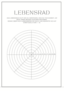 Lebensrad: Finde deine Balance im Leben! So geht's!